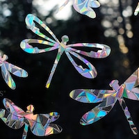 Custom Dragonfly Stained Glass Window Film | Privacy Cling for Kitchen ...