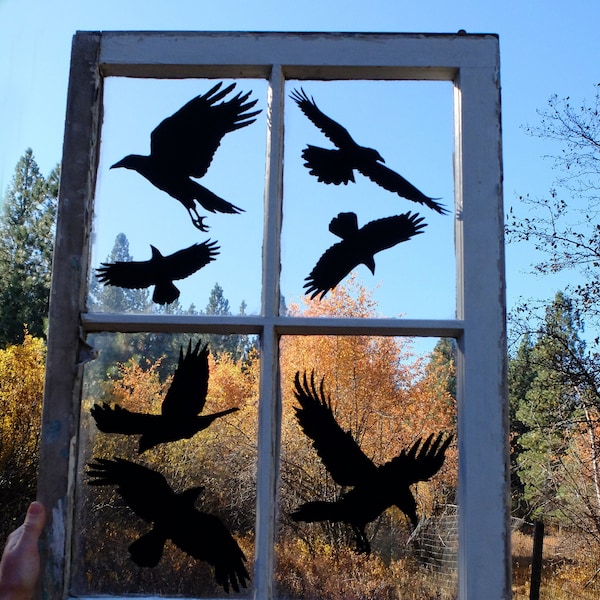 Matte Black Window Decals - Etsy