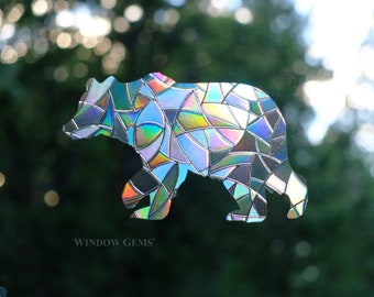 Rainbow Cloud Window Gems - Static Window Clings - Alert Birds to ...