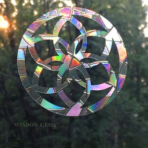 Lotus Mandala Window Cling - Bird Strike Prevention Decals - Set of 5 ...