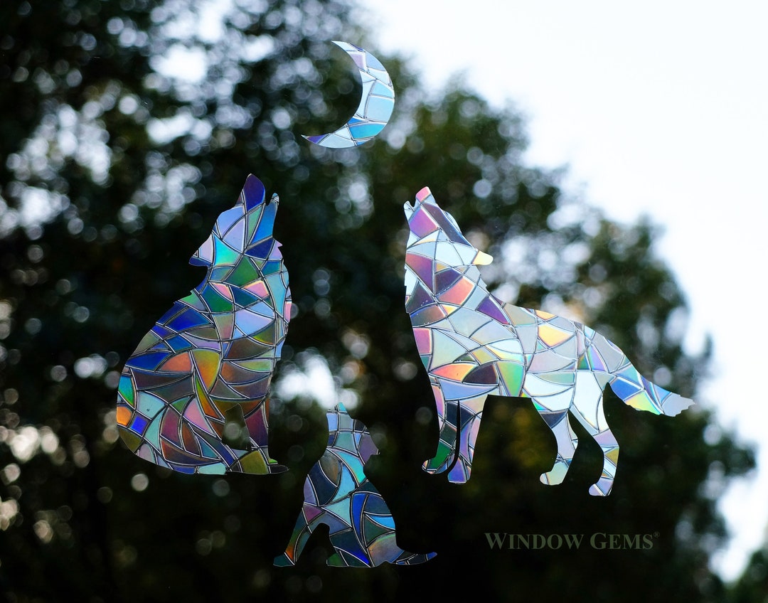 Wolves Window Gems - Rainbow Suncatchers - Save Birds From Window ...