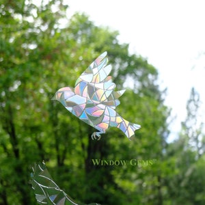 Window Gems Rainbow Prism Birds Static Window Clings Alert Birds to ...