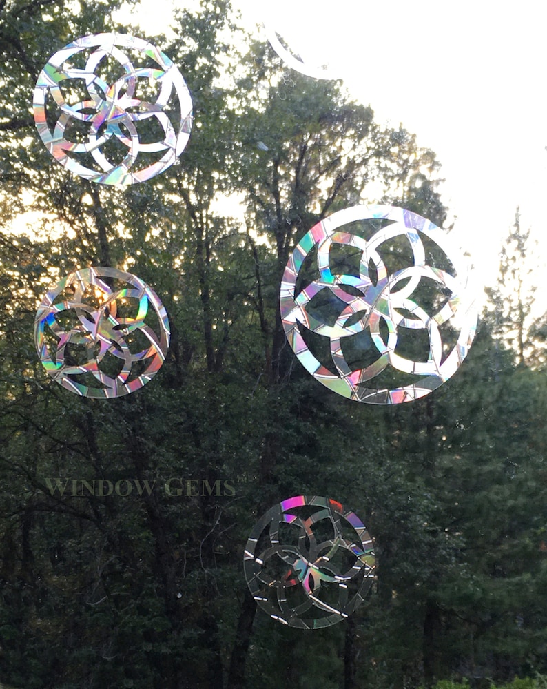 Lotus Mandala Window Cling Bird Strike Prevention Decals - Etsy