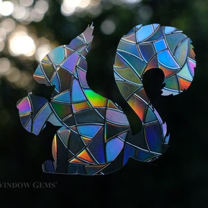 Squirrel Window Gems - Static Window Clings - Alert Birds to Windows ...