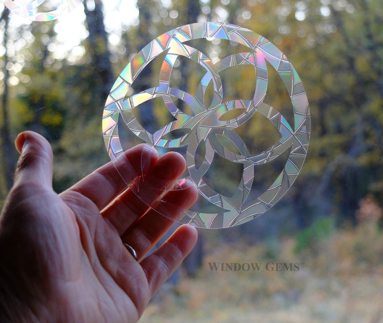 Lotus Mandala Window Cling Bird Strike Prevention Decals - Etsy