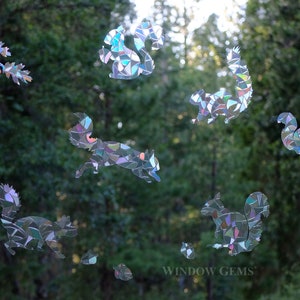 Squirrel Window Gems - Static Window Clings - Alert Birds to Windows ...
