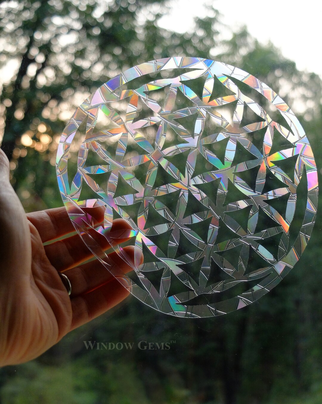 Flower of Life Mandala Window Cling - Bird Strike Prevention Decals ...