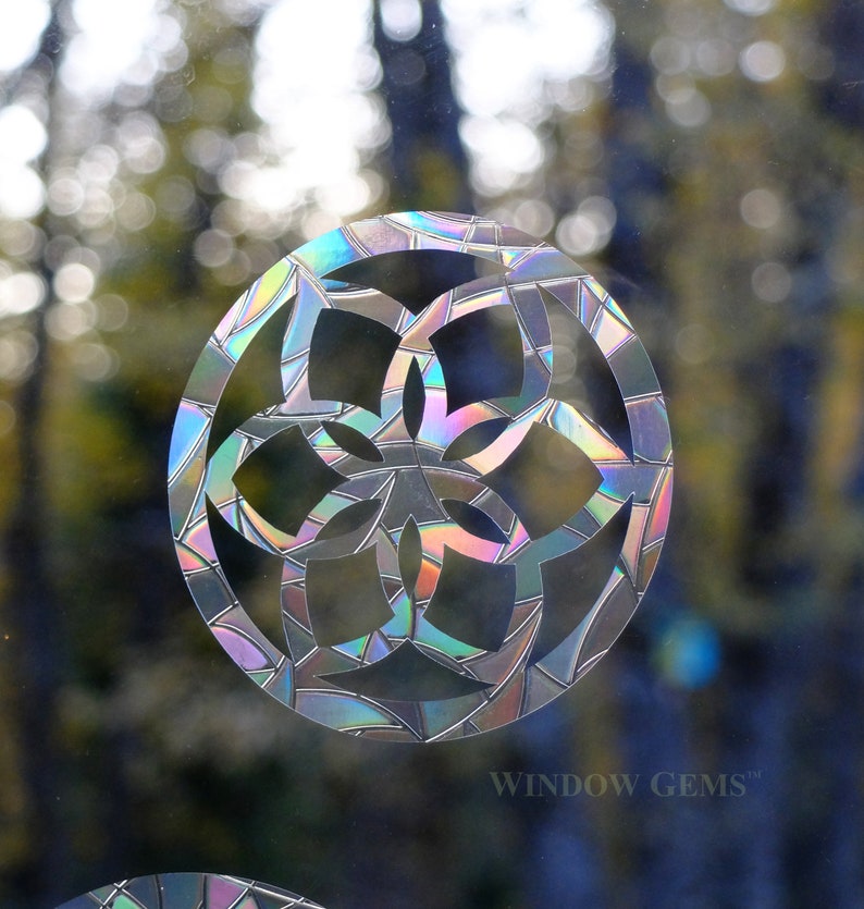 Lotus Mandala Window Cling Bird Strike Prevention Decals - Etsy