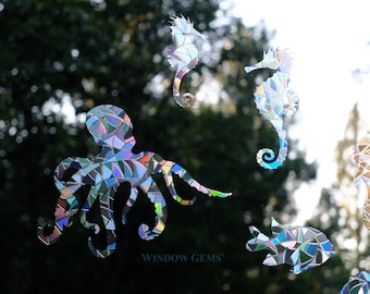 Lotus Flower Window Gems - Static Window Clings - Alert Birds to ...