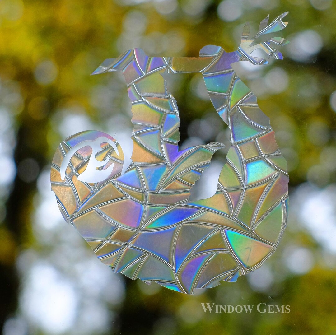 NEW! Sloths - Static Window Clings - Alert Birds to Windows - Prevent ...