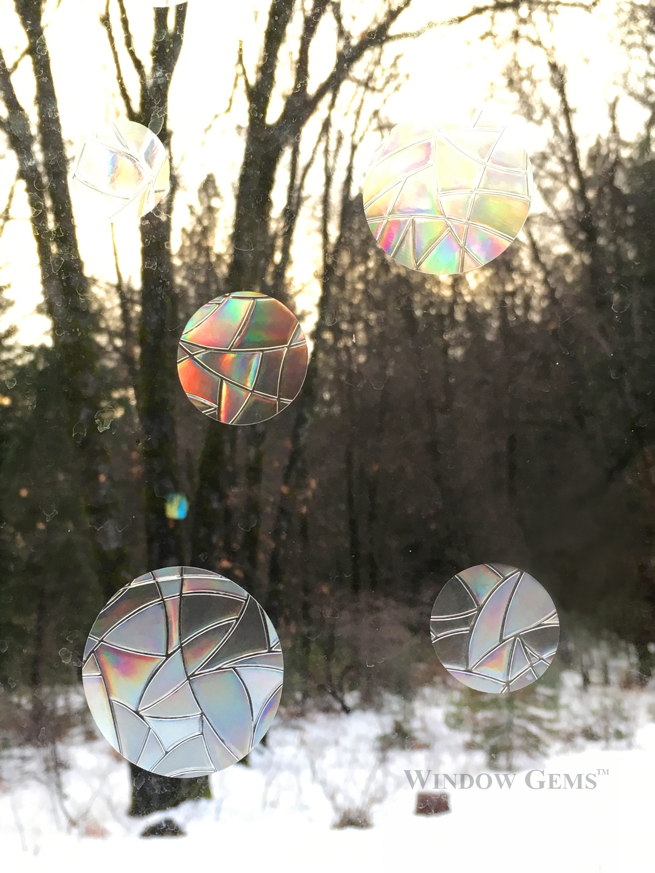 Dots Window Gems Static Window Clings Alert Birds to Windows - Etsy Canada
