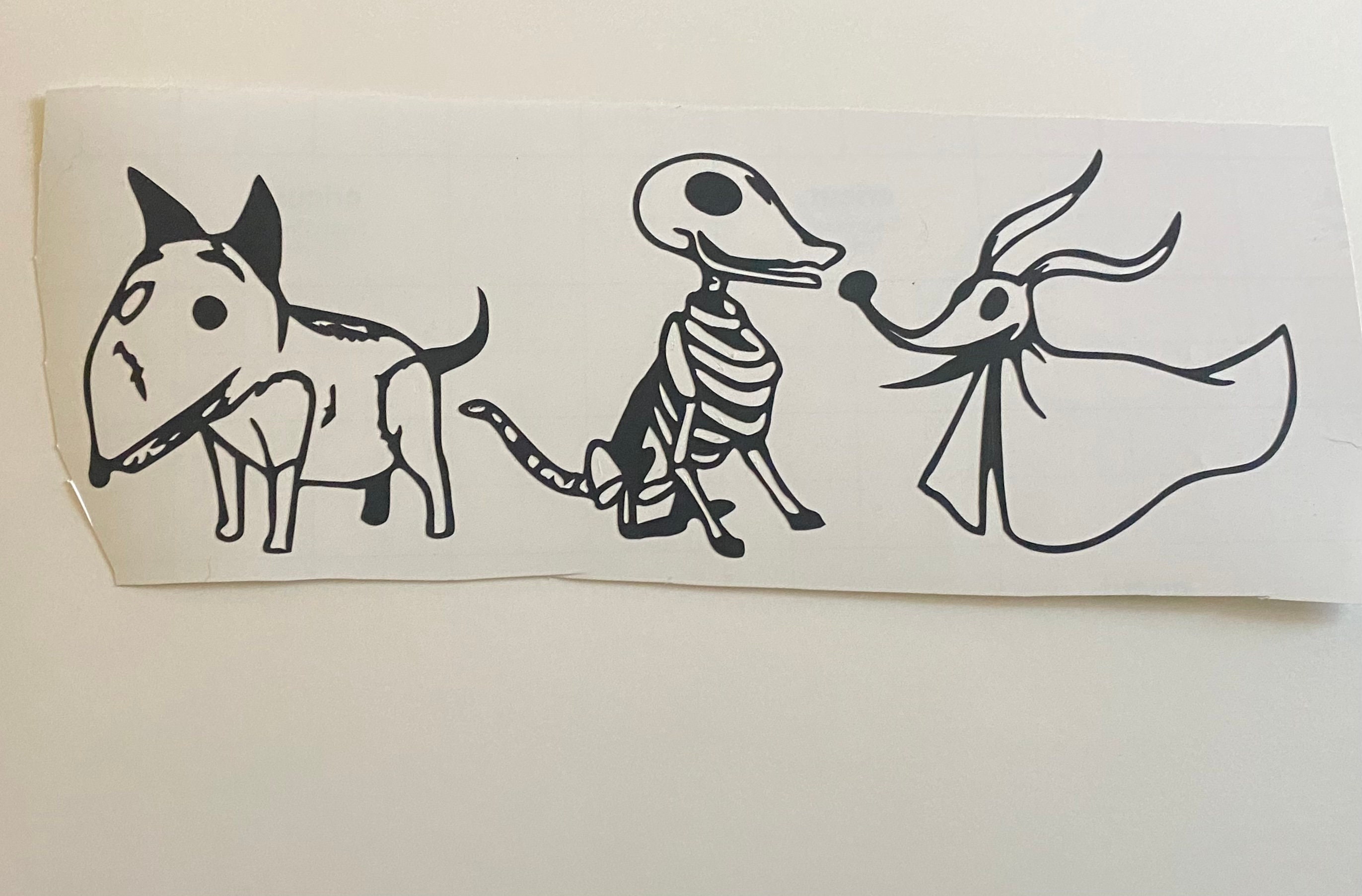 Zero Nightmare Before Christmas Permanent Vinyl - Etsy