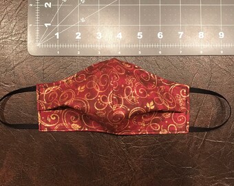 Red and Gold Mask | Etsy