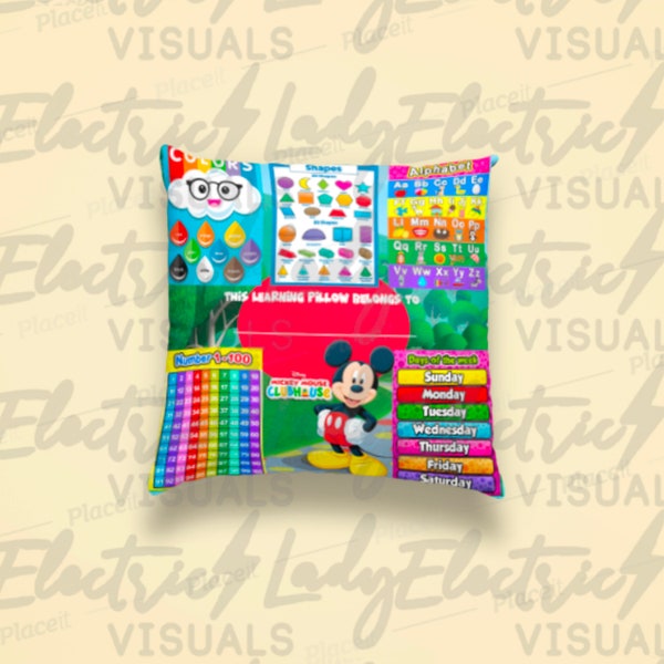Minnie Mouse Learning Pillow Png - Etsy