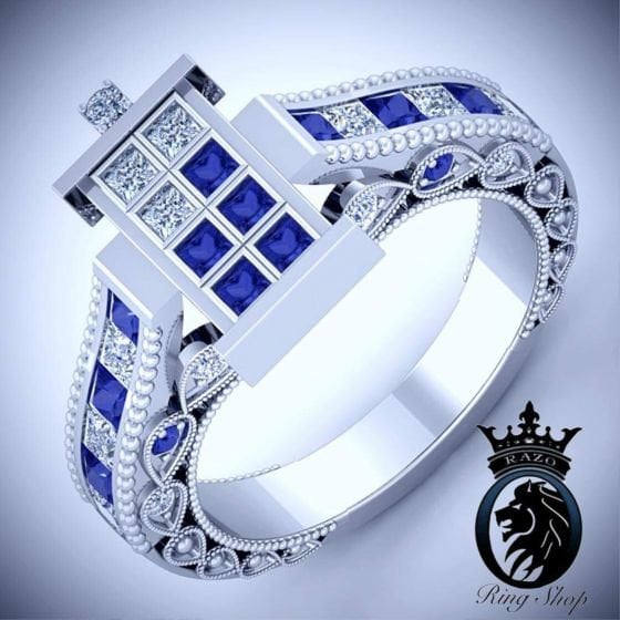 Doctor who wedding ring set | Beachweddingtips.com