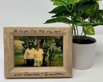 Handwriting Custom Engraved Picture Frame - Etsy