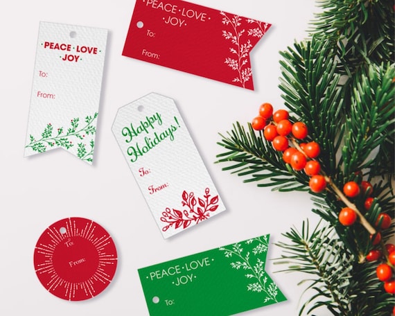 Holiday Gift Tags Printable | Etsy
