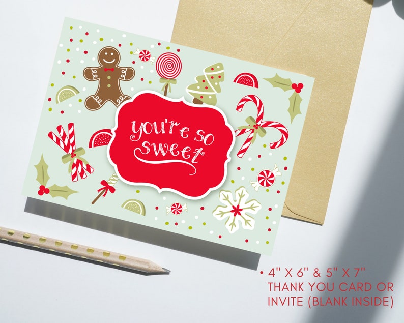 Sweet Holiday Party Printable Set, Christmas Party, Digital Download ...