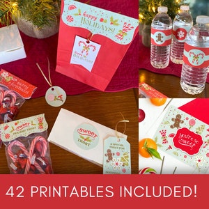 Sweet Holiday Party Printable Set, Christmas Party, Digital Download ...