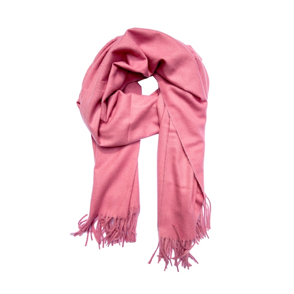 Pink Wool Scarf - Etsy