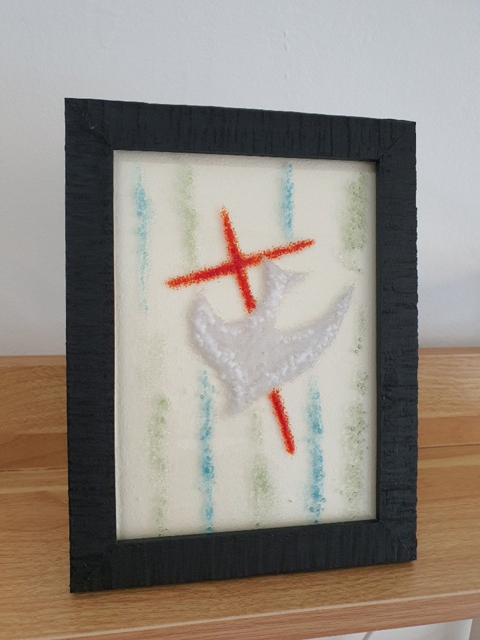 Holy Spirit, Cross, Cross Art, Holy Spirit Frame, Glass Frame - Etsy