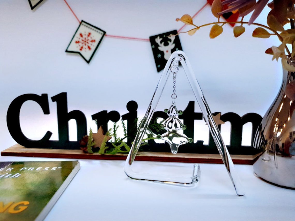 Christmas Decoration, Triangle Tree, Christmas Glass Ornaments - Etsy UK