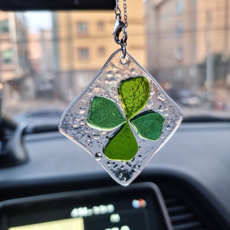 Four Leaf Clover, Stained Glass Four Leaf Clover, Four Leaf Clover Gift ...
