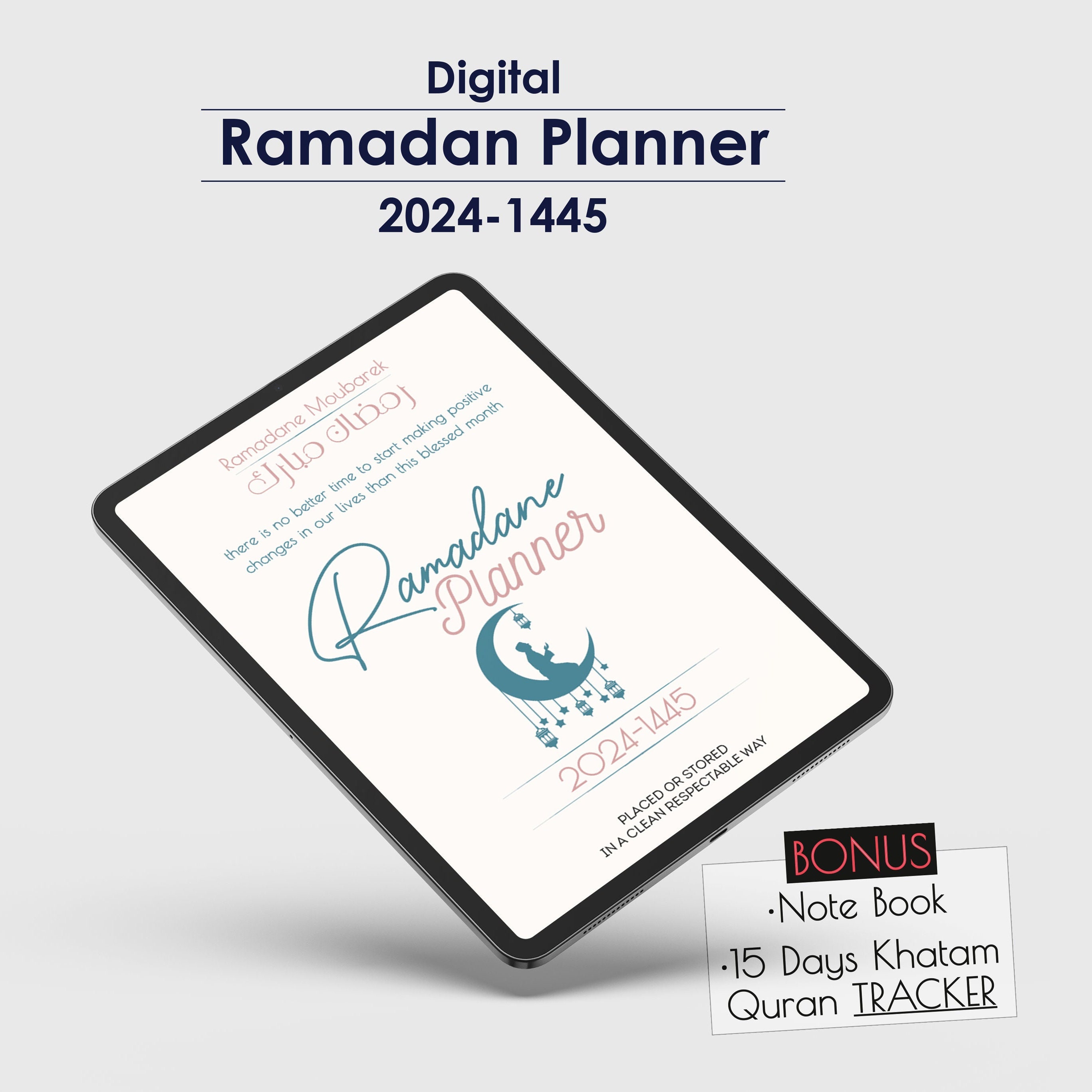 Ramadan Planner 2024, Digital Printable Ramadan, Surah Quran Tracker ...