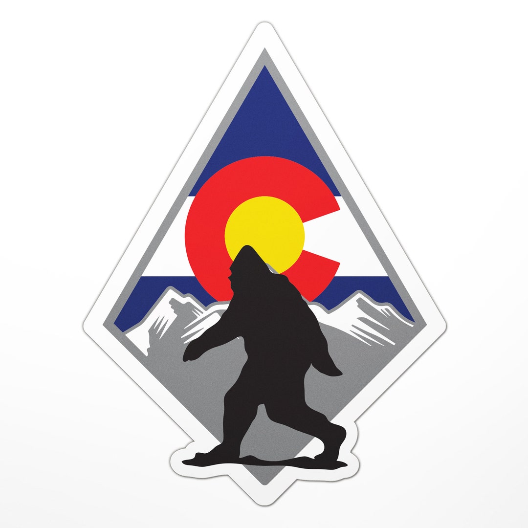 Colorado Sasquatch Sticker Yeti, Bigfoot, Mythical, Mythology, Creature ...