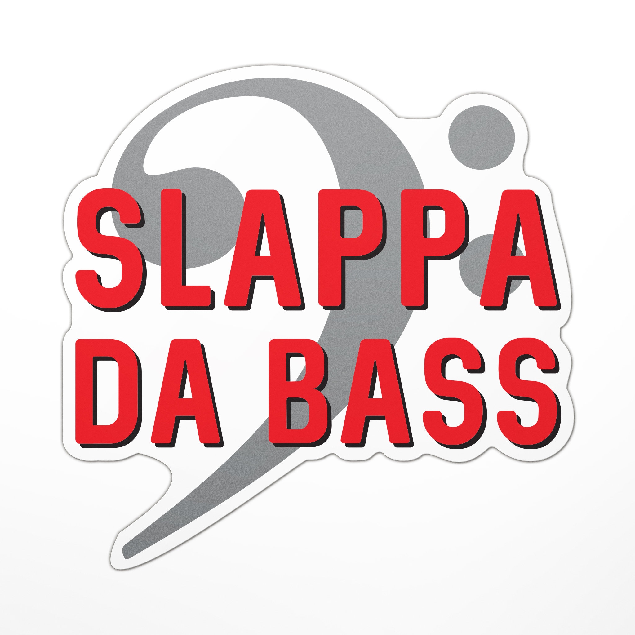 Slappa Da Bass Sticker Bassist Player Musician | Etsy
