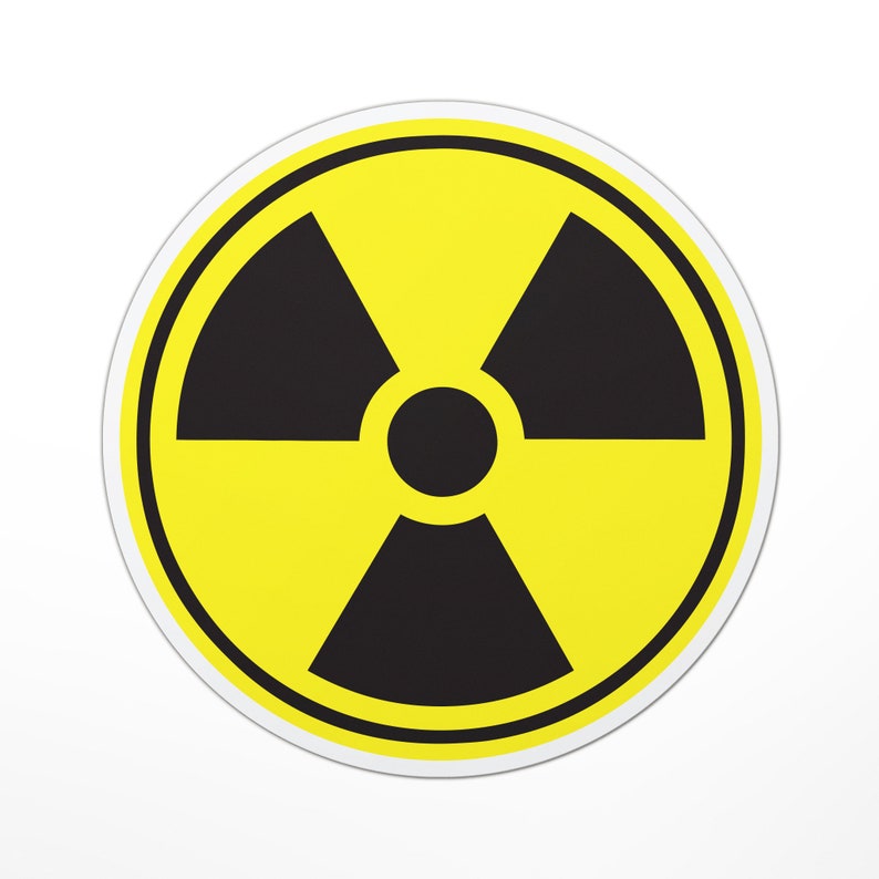 Radioactive Symbol Sticker - Etsy