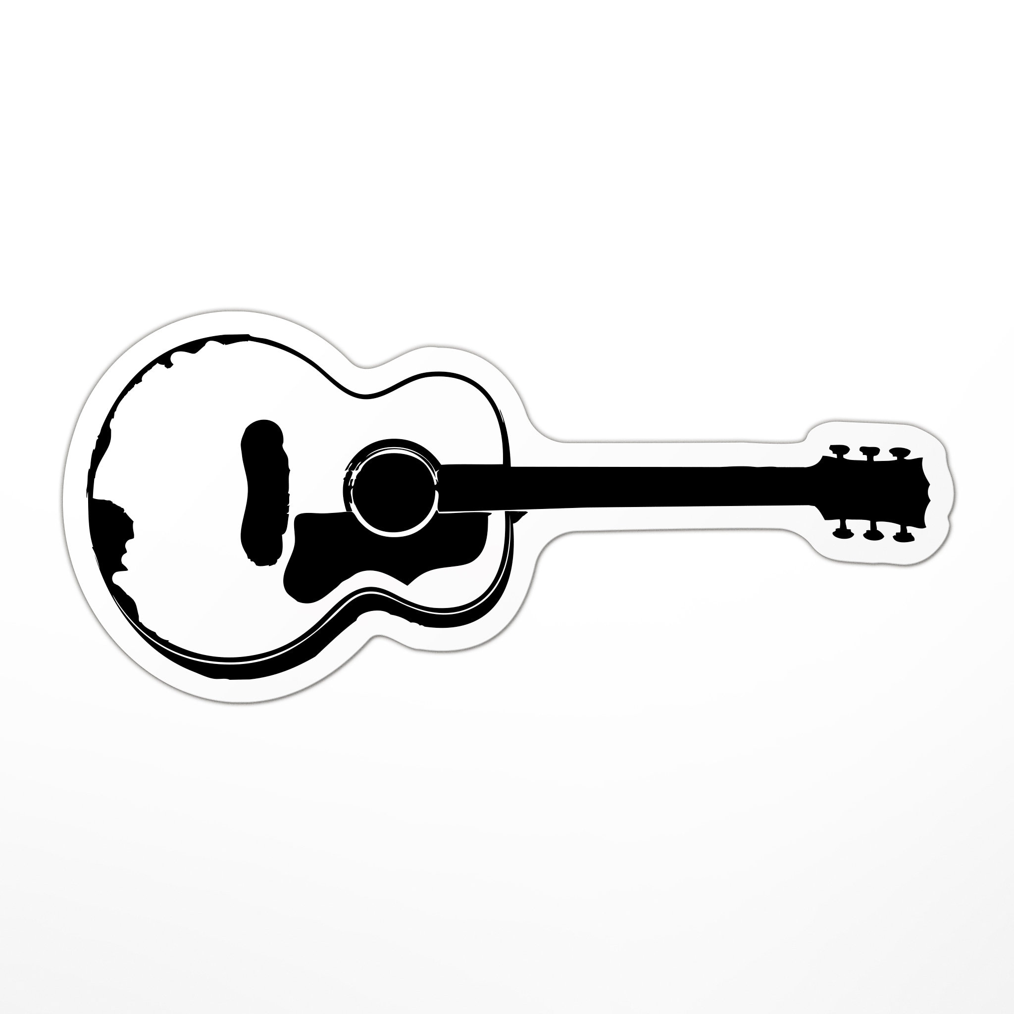 Acoustic Guitar Sticker - Guitarist - Etsy