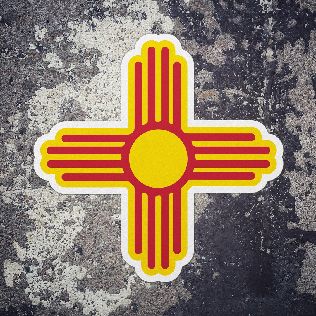 Awesome Zia Sun Sticker (new Mexico, People, Symbolic, Love, Native ...