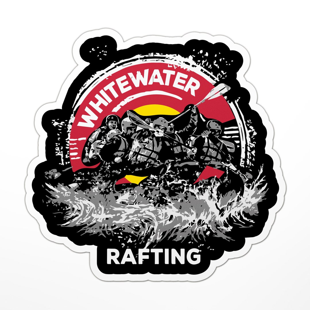 Colorado Whitewater Rafting Sticker (raft, White Water, Extreme Sport ...