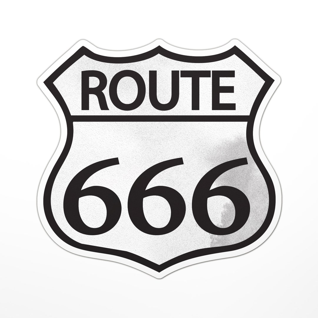 Route 666 Sticker - Etsy