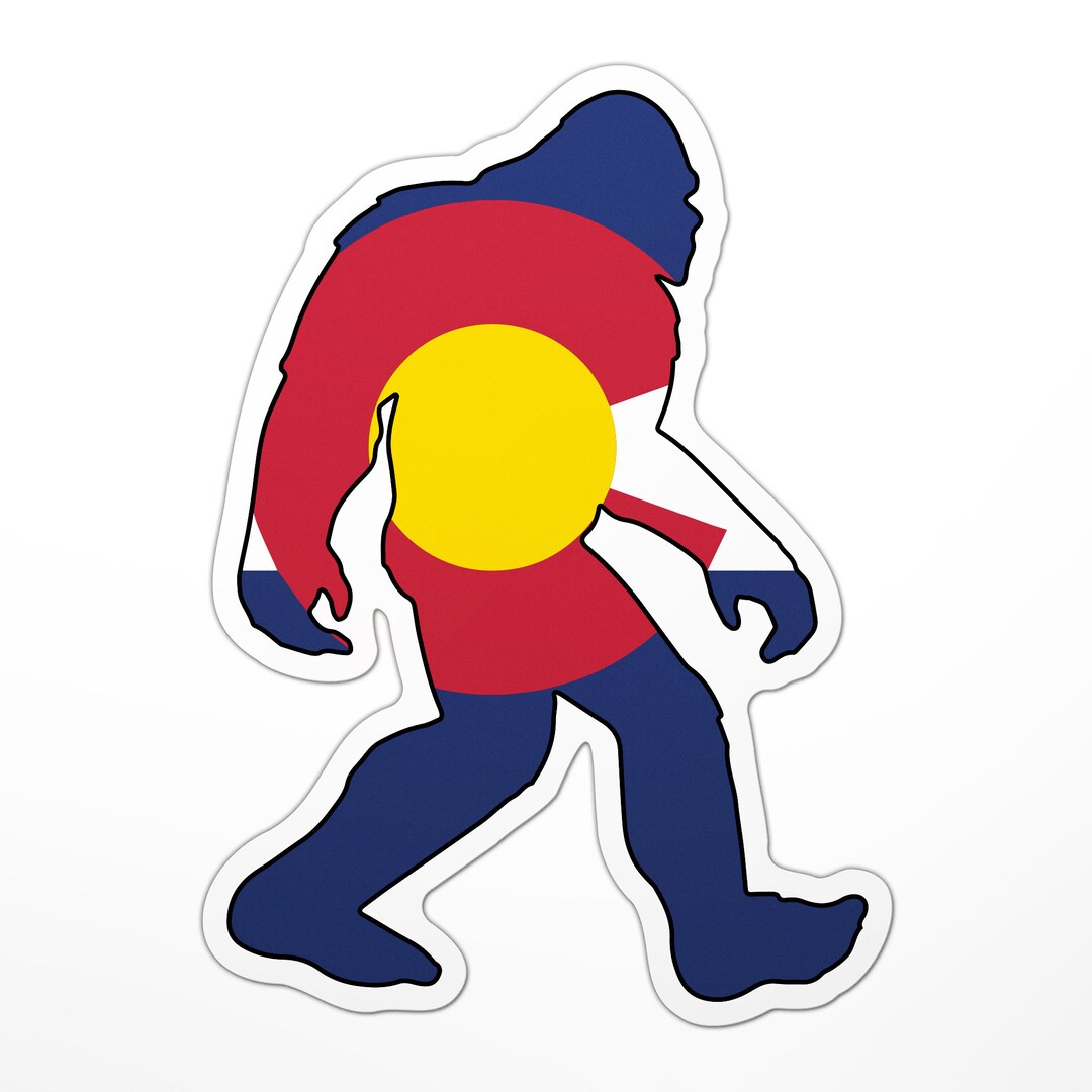 Colorado Sasquatch Sticker CO, Bigfoot, Yeti, Mythical, Mythology ...