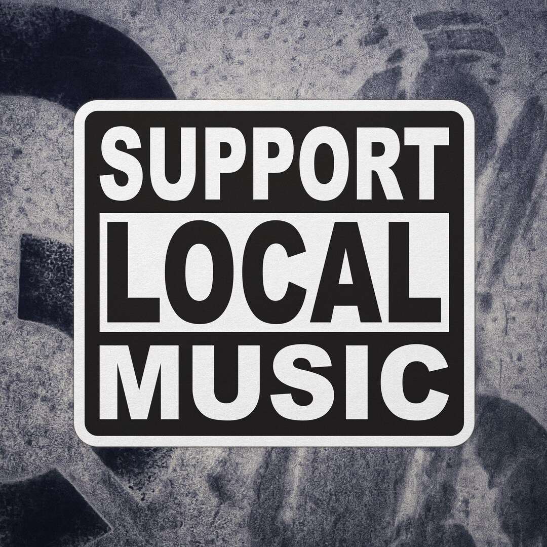 25-pack Love to Support Local Music Sticker (this is for 25 Stickers ...
