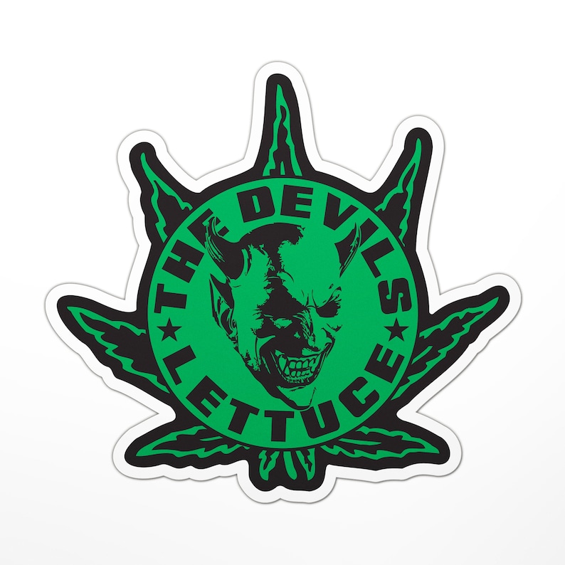 The Devils Lettuce Sticker Weed Marijuana Cannabis - Etsy.de