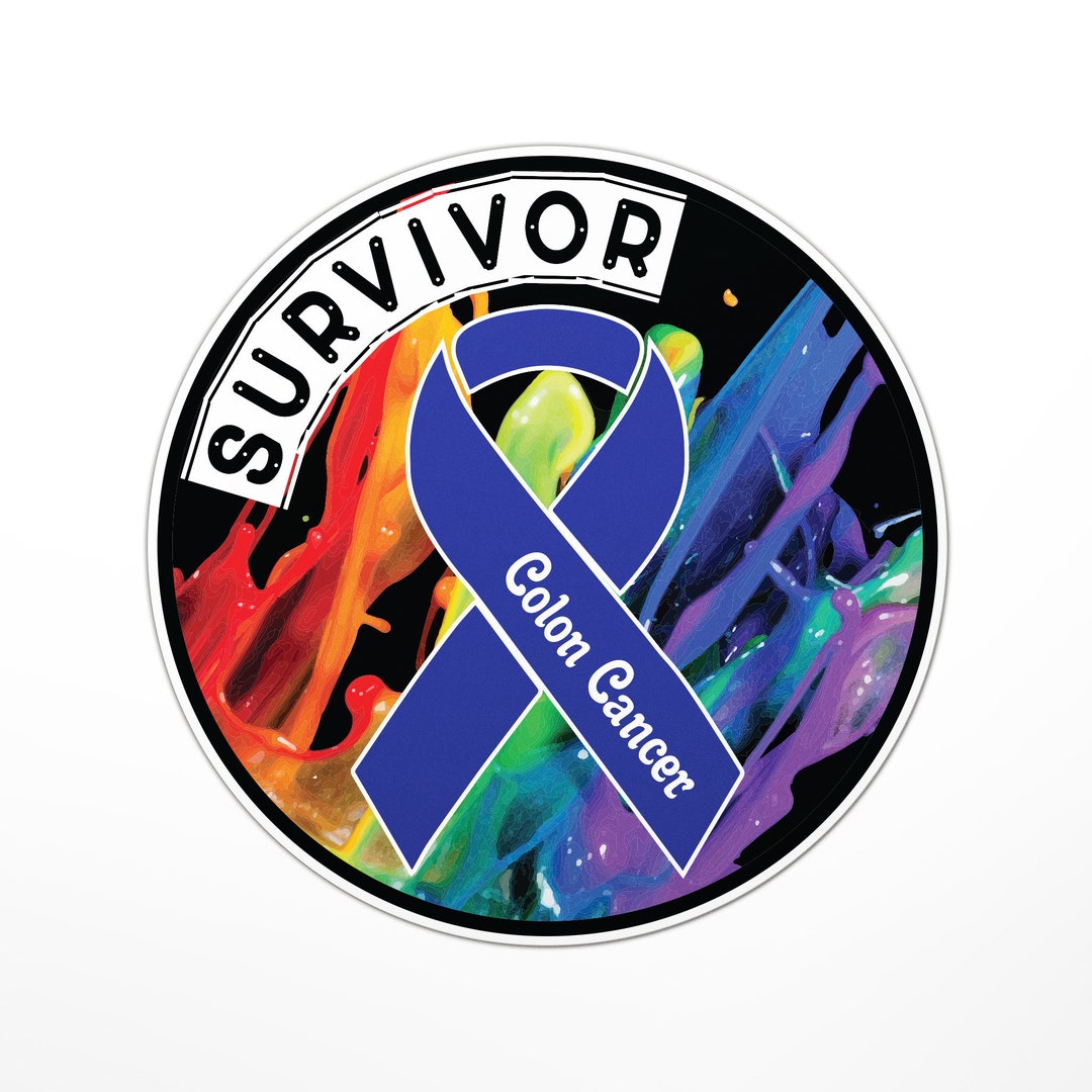 Survivor Colon Cancer Sticker (cancer, Fight, F Cancer, Medical ...