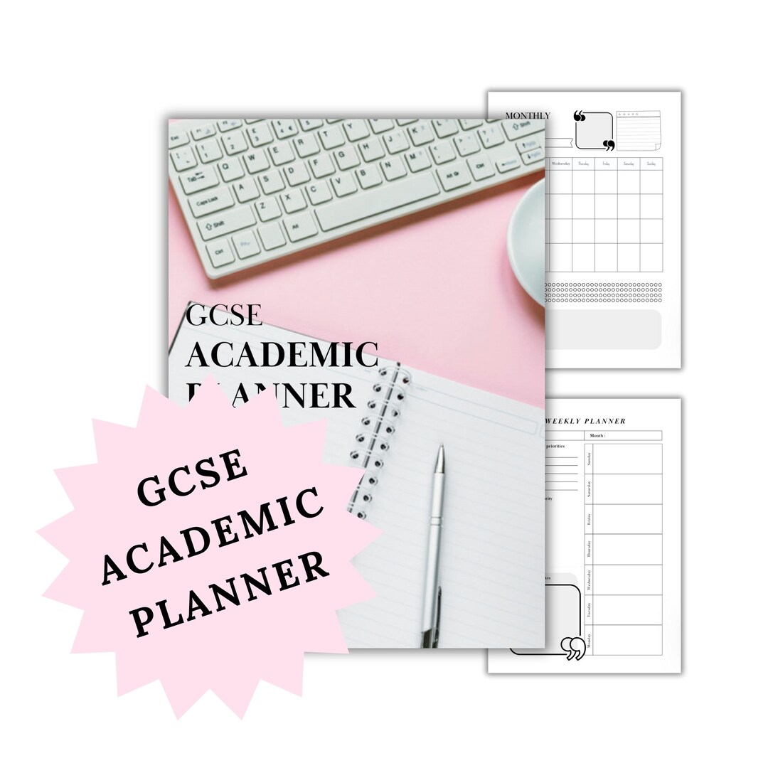 GCSE Planner Digital, GCSE Revision Planner, Academic Digital Planner ...