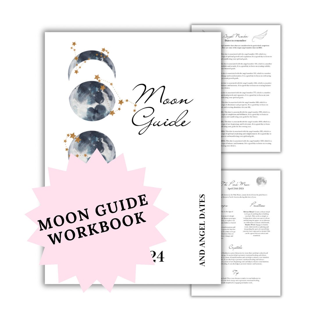 Moon Journal Printable, Moon Download, Manifestation Journal ...