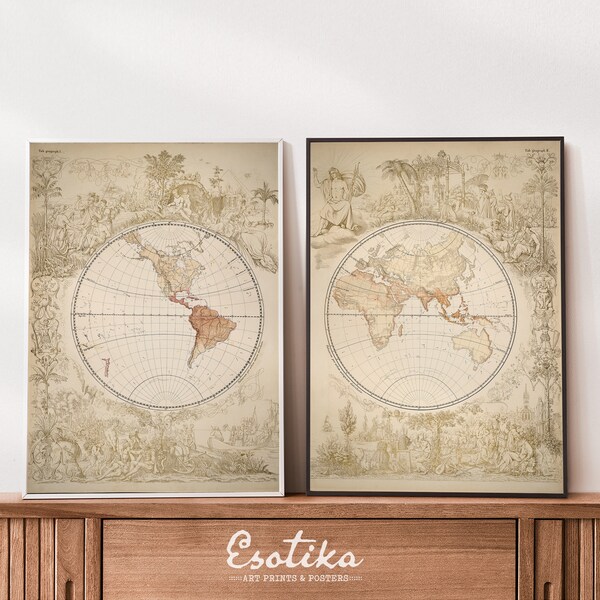 Historical Map Wall Art - Etsy