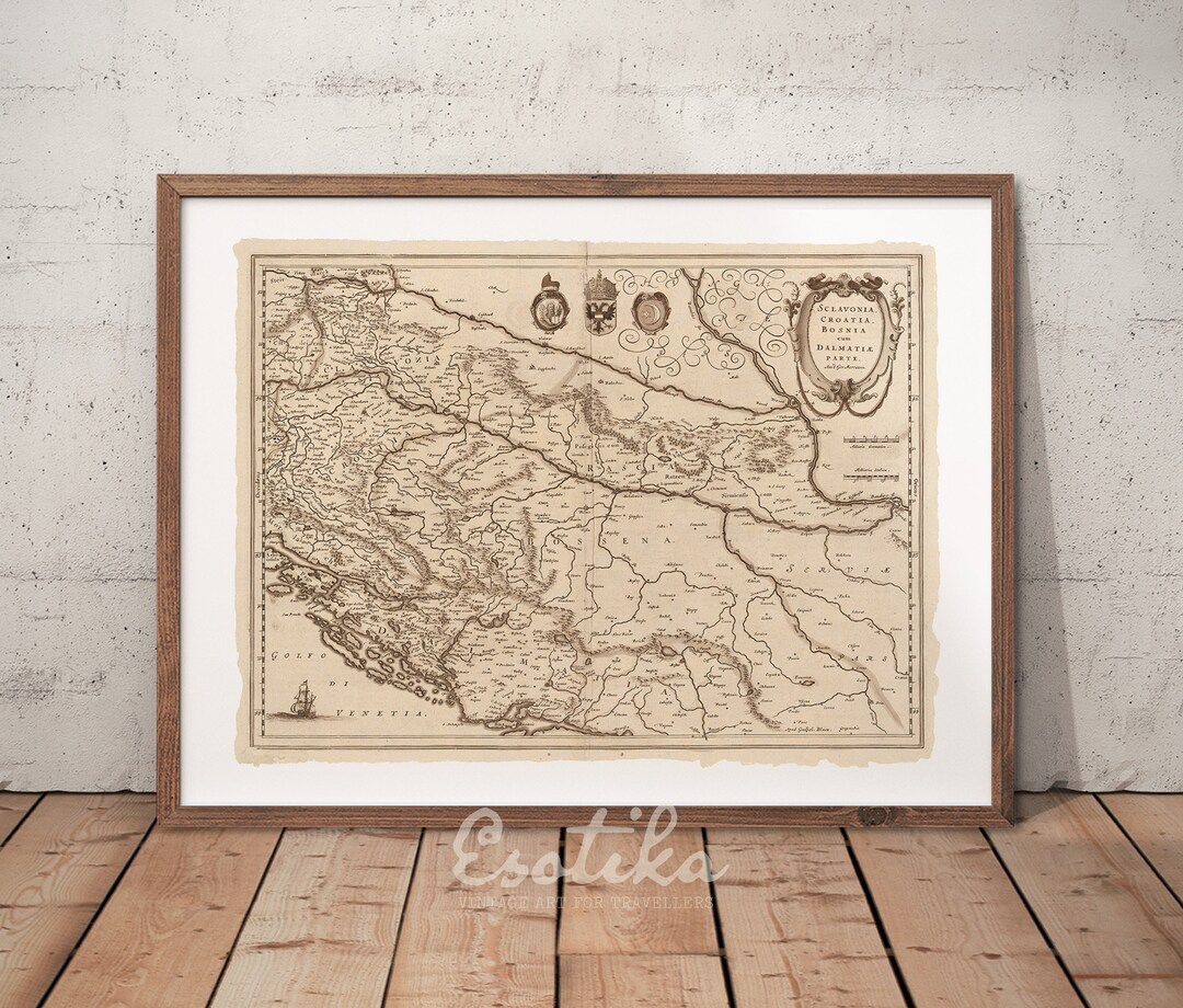 Antique Vintage Map Drawing / Historical Map of the World - Etsy