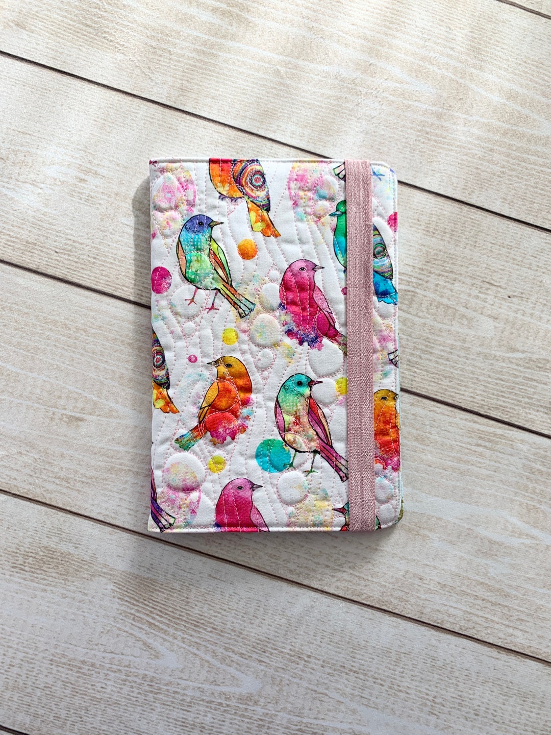 Quilted Notebook Cover - Eco Notebook Gift, Fabric Notebook, Fabric ...