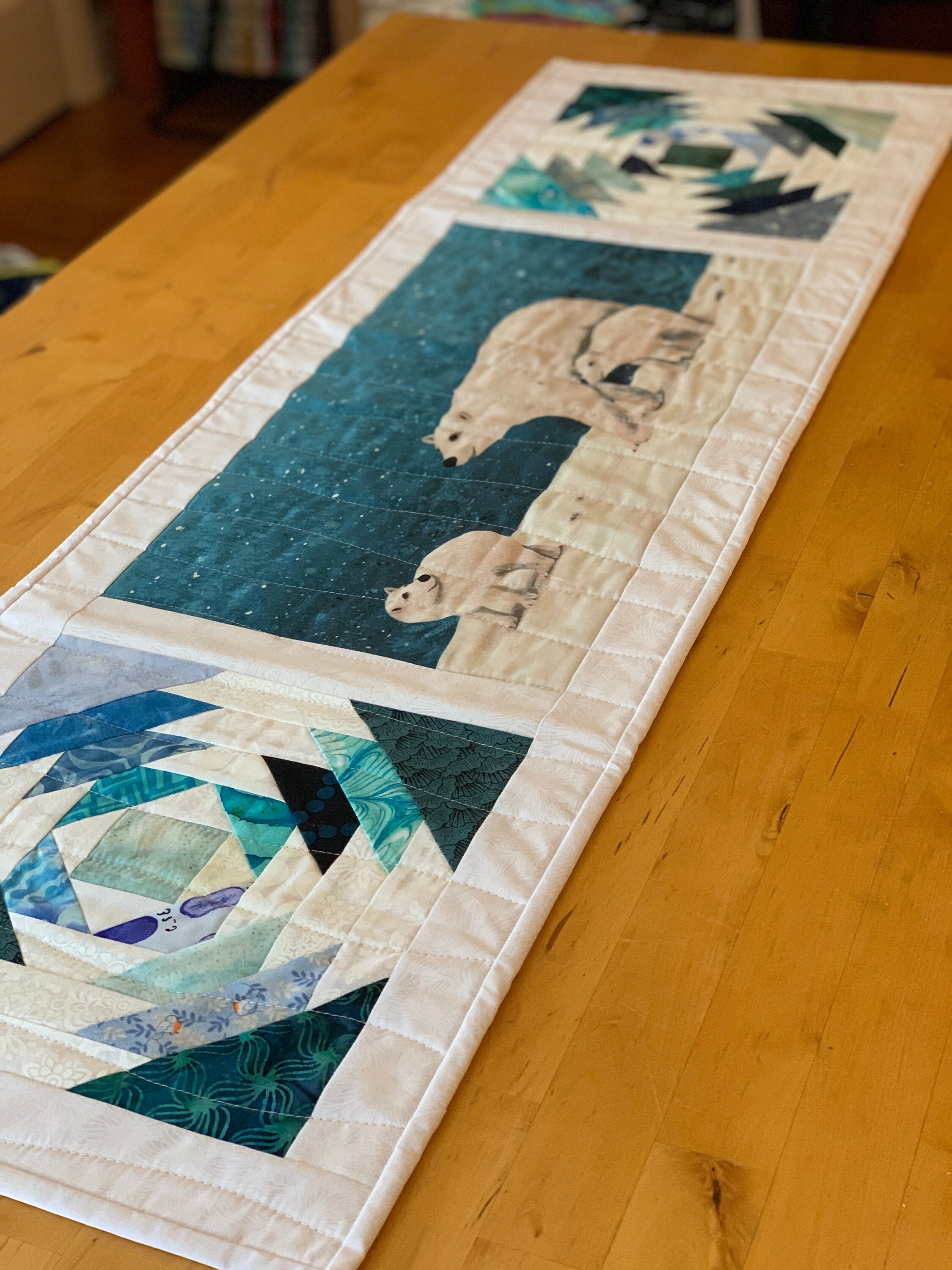 Polar Bear Table Runner - Etsy