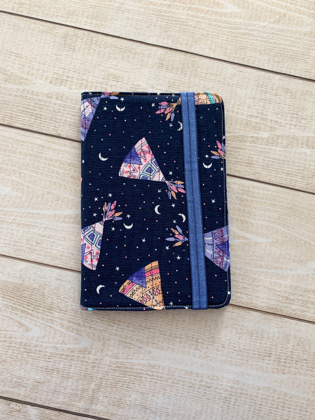 Quilted Notebook Cover - Eco Notebook Gift, Fabric Notebook, Fabric ...
