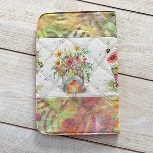 Quilted Notebook Cover - Eco Notebook Gift, Fabric Notebook, Fabric ...