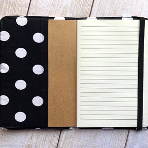 Quilted Notebook Cover - Eco Notebook Gift, Fabric Notebook, Fabric ...