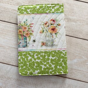 Quilted Notebook Cover - Eco Notebook Gift, Fabric Notebook, Fabric ...