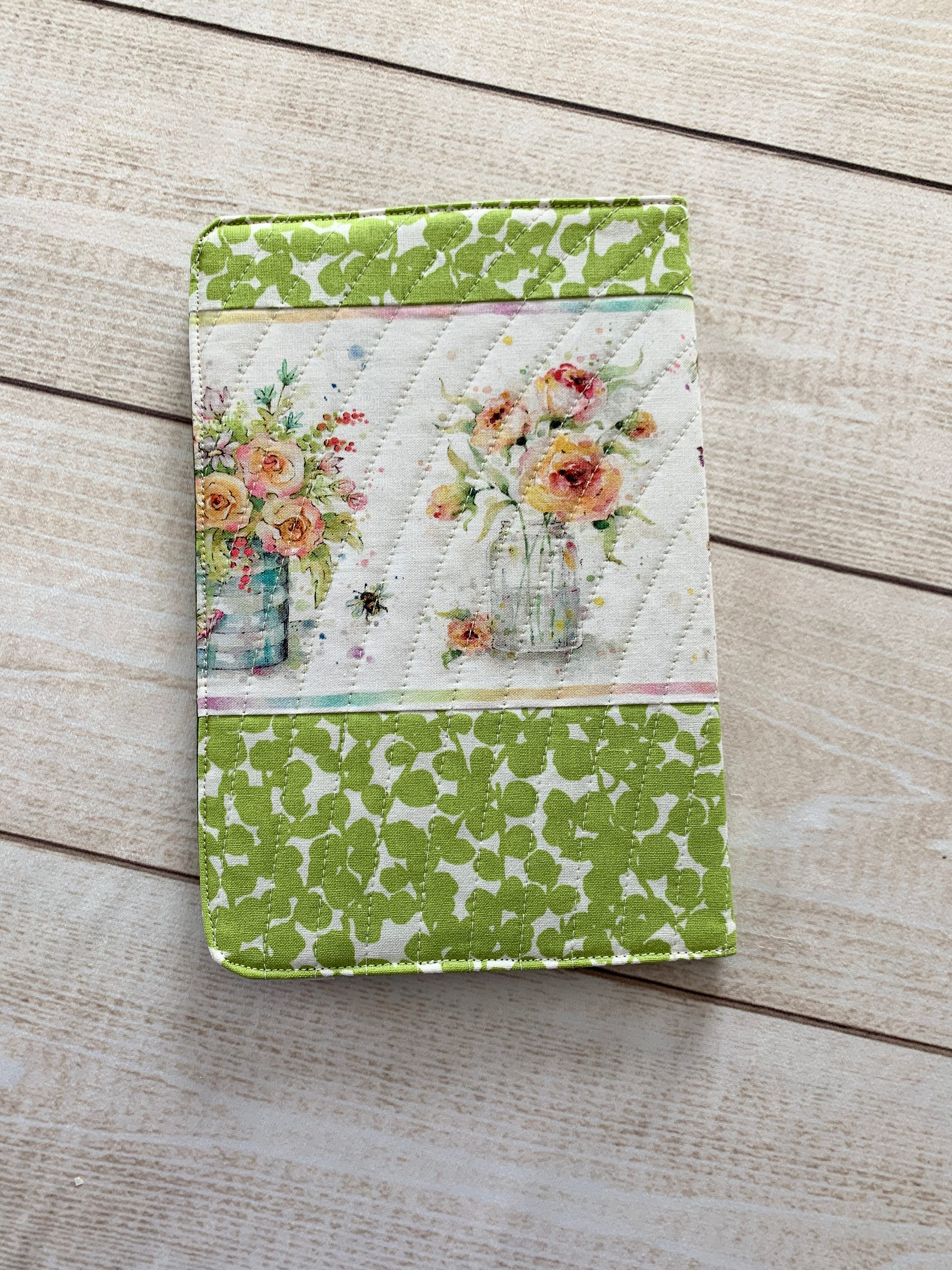 Quilted Notebook Cover - Eco Notebook Gift, Fabric Notebook, Fabric ...